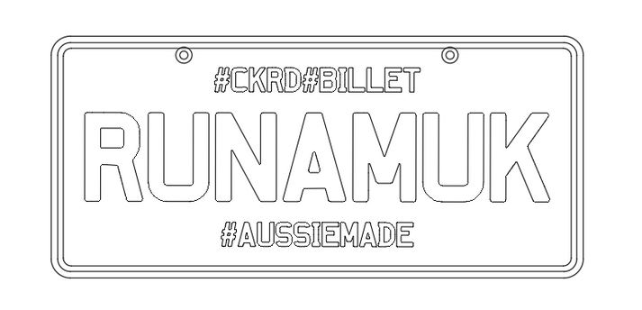 Square Billet Number Plate – CK Racing Developments